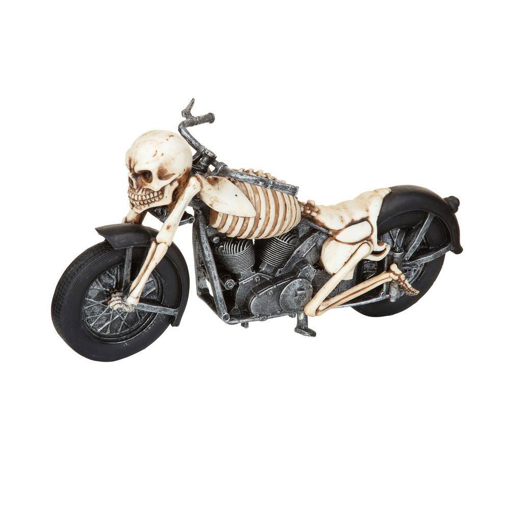 Design Toscano Bone Chillin' Skeleton Motorcycle Novelty Statue CL5572 ...