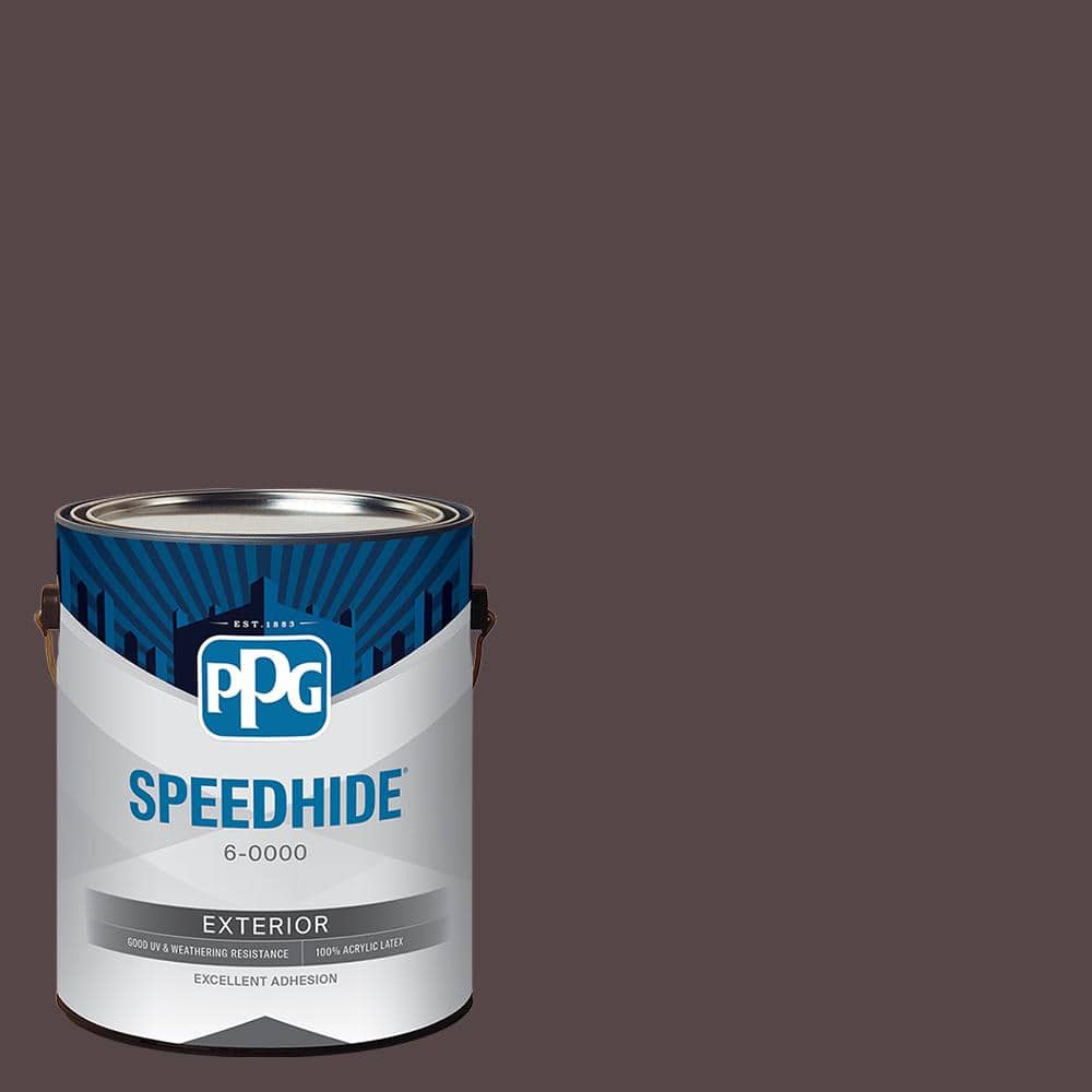 Reviews for SPEEDHIDE 1 gal. PPG1014-7 Black Walnut Semi-Gloss Exterior ...