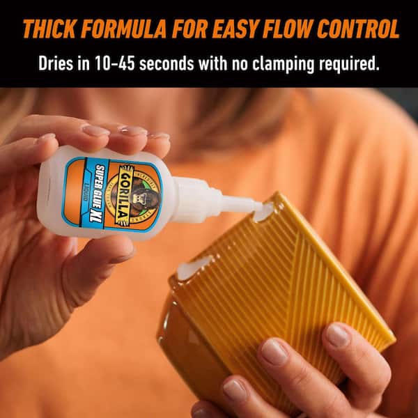 Pegamento Rápido Transparente Gorilla® Super Glue No Run Control Gel, 0 ...