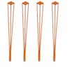 Kingsman Hardware Kingsman 28-3/8 in. Orange Color Solid Steel Metal 3 ...
