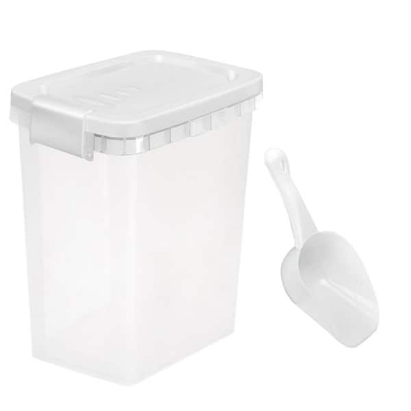 Collapsible Dog Food Storage Container 5-20 lbs. with Rolling Wheels ...