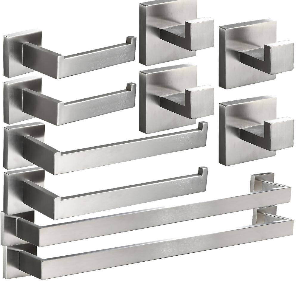 YSQCAR 10-Piece Bath Hardware Set with Towel Bar Toilet Paper Holder ...