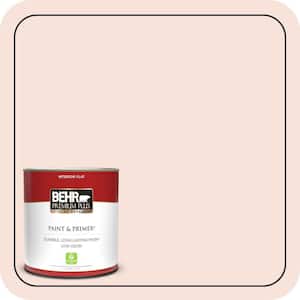BEHR MARQUEE 1 qt. #210C-1 Angel Blush Satin Enamel Interior Paint ...
