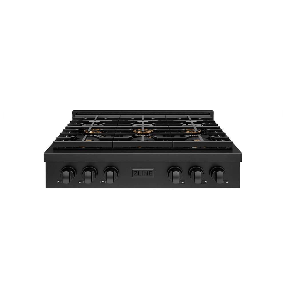 ZLINE Kitchen and Bath 36 in. Paramount Gas Rangetop with 6 Burner ...