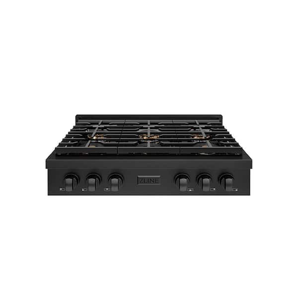 ZLINE Kitchen and Bath 36 in. Paramount Gas Rangetop with 6 Burner ...