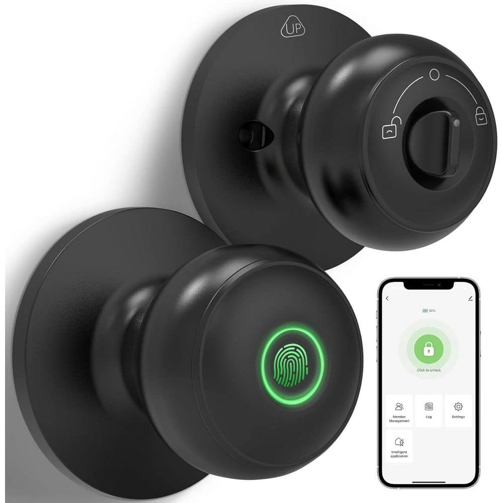 WRIGHTMASTER 3 in 1 Aluminum Smart Lock Deadbolt with App Biometric ...