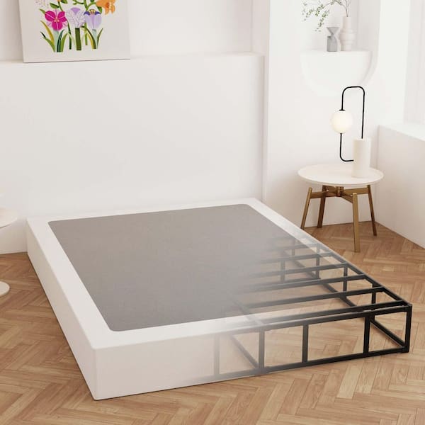 Angel Sar Heavy Duty Metal California King Box Spring Bed Base with ...