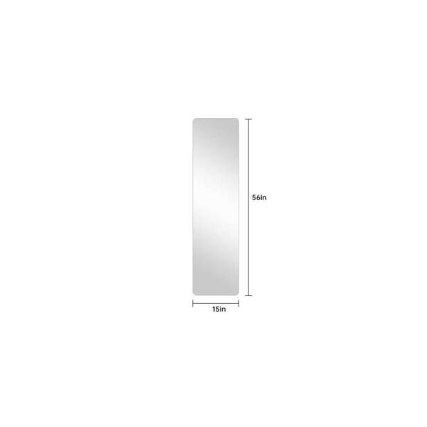 PRIMROSE CARNATION LLC Silver 15 in. W x 56 in. H Rectangle Metal Wall ...