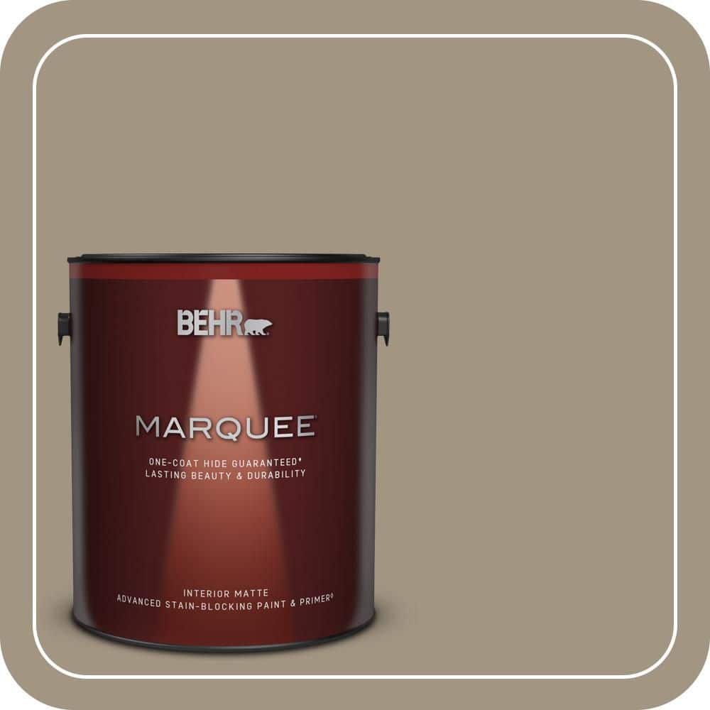 BEHR MARQUEE 1 gal. #ECC-43-2 Bridle Path Matte Interior Paint & Primer ...