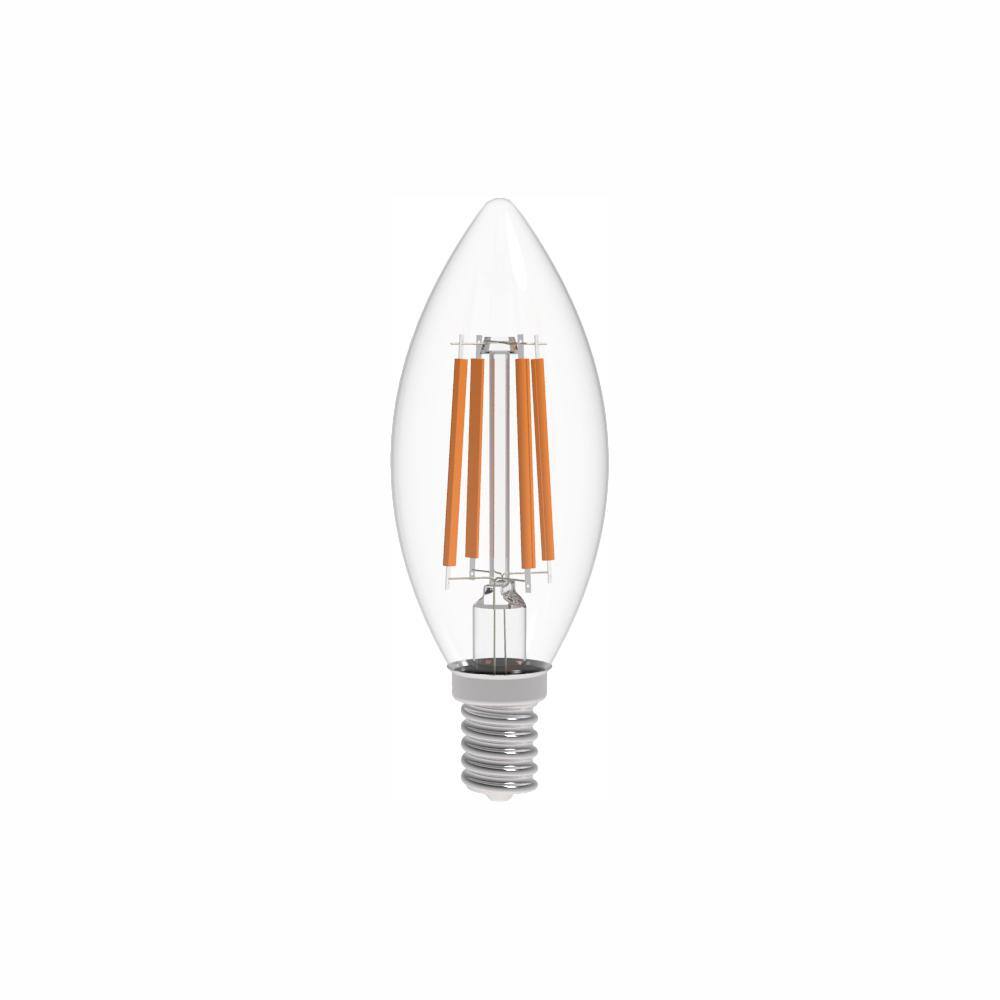 Euri Lighting 40W Equivalent Warm White (2700K) B10 Dimmable Clear LED ...
