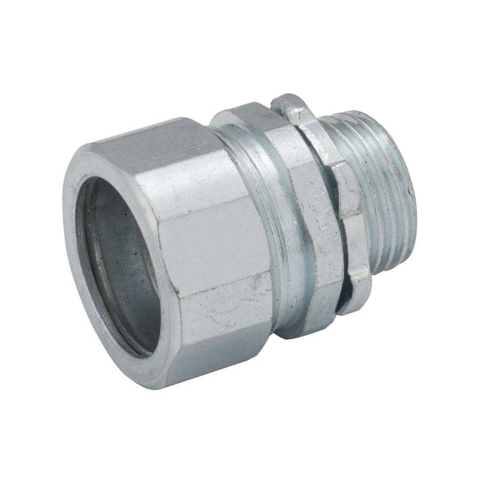 RACO Rigid/IMC 1/2 in. Compression Connector (2-Pack) 1802B2 - The Home ...