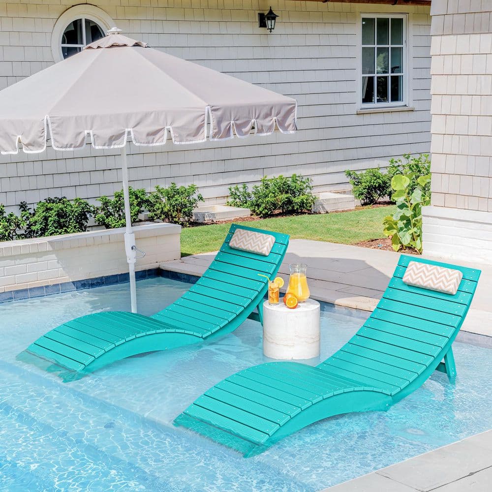 Hotormer Aruba Blue Collapsible 2-Piece HDPS Plastic Aquawave Outdoor ...