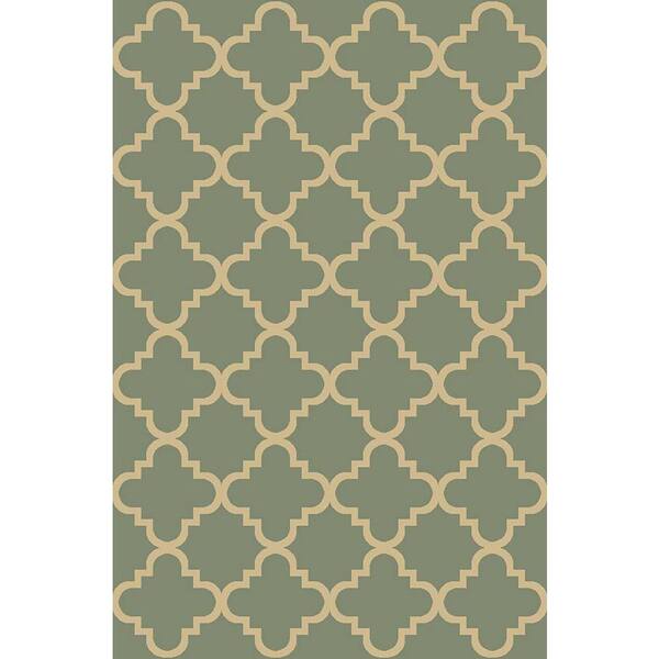 MAXY HOME Hamam Collection Blue 5 ft. x 7 ft. Area Rug HA-5166-5X7 ...