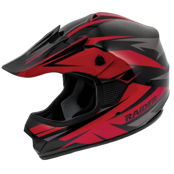 RAIDER GX4 YOUTH MX HELMET RED-YL 2181015 - The Home Depot