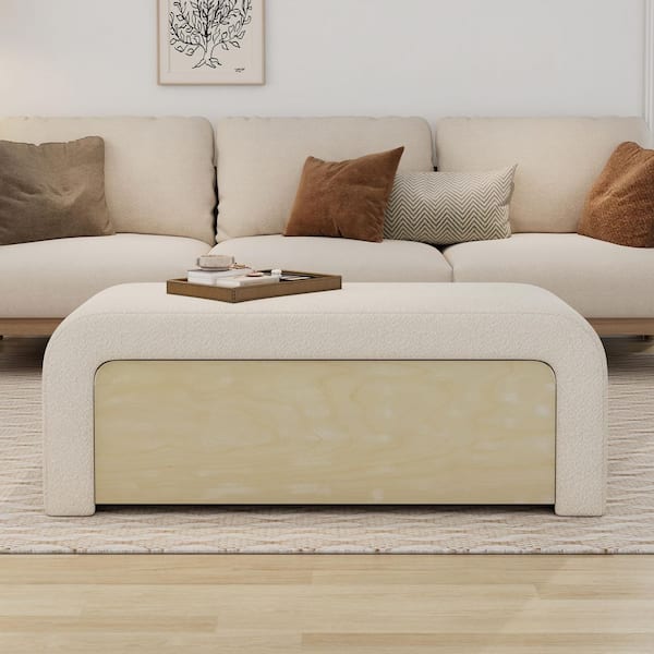 CHRISTOPHER KNIGHT HOME Holven Modern White Boucle Fabric Upholstered ...