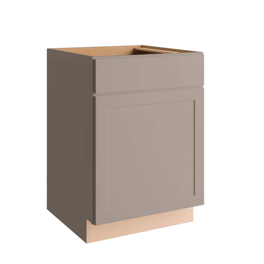 Hampton Bay Courtland 24 in. W x 24 in. D x 34.5 in. H Assembled Shaker ...
