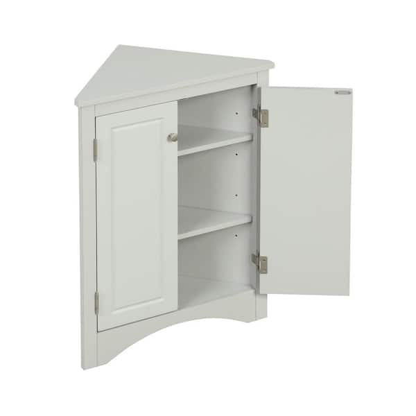 YSQCAR 23.6 in. W x 17.2 in. D x 31.5 in. H Gray MDF Freestanding ...