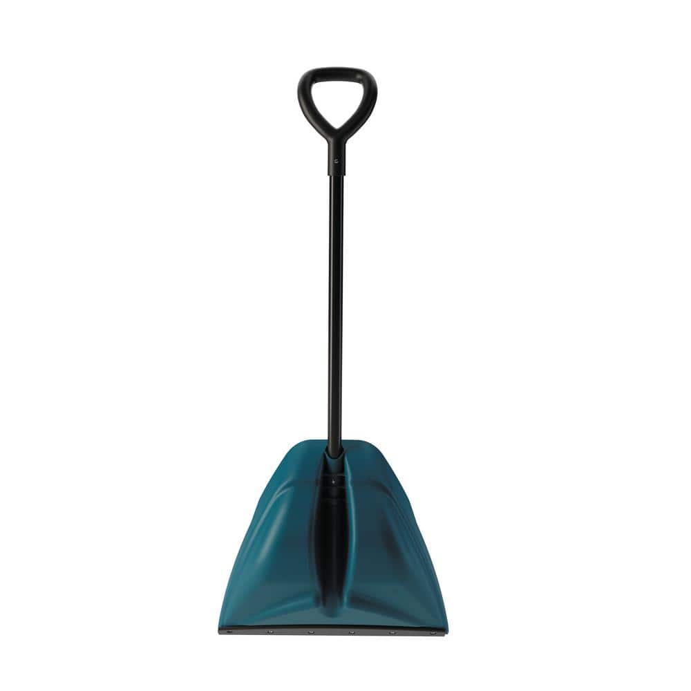 Suncast 49.5 in. Plastic Handle Steel Snow Shovel SC648554D - The Home ...