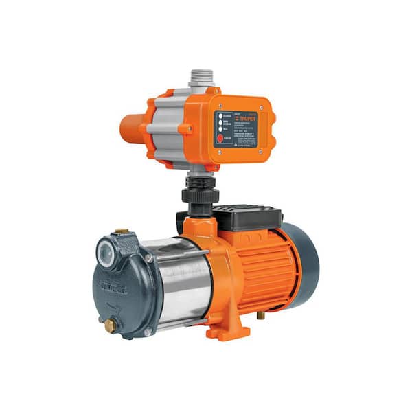 TRUPER Truper 1 HP Multistage Pressure Boost Pump With Pressure ctrl ...