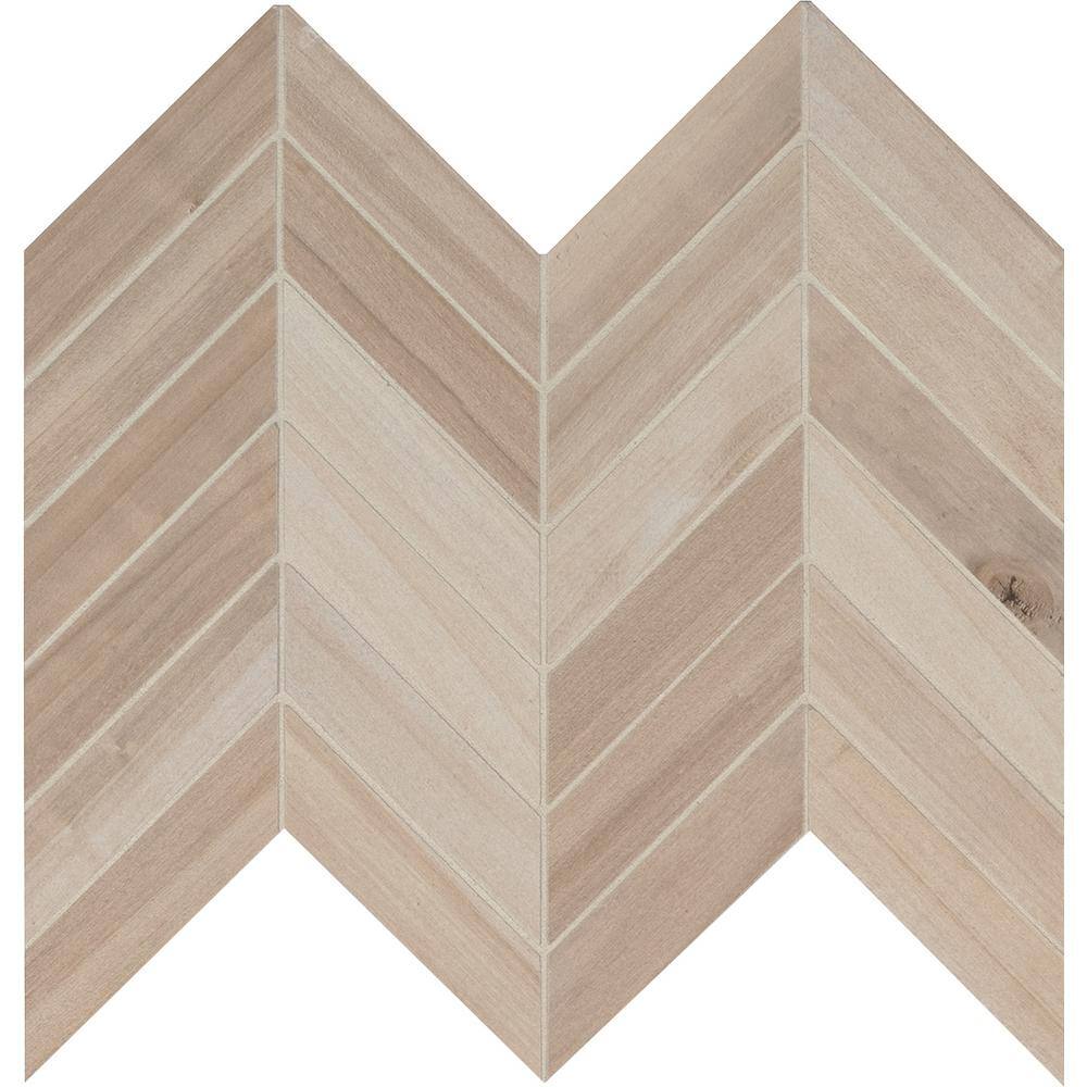 MSI Take Home Tile Sample - Havencrest Beige Chevron 4 in. x 4 in ...