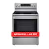 LG 6.3 cu. ft. Smart True Convection InstaView Electric Range Single ...