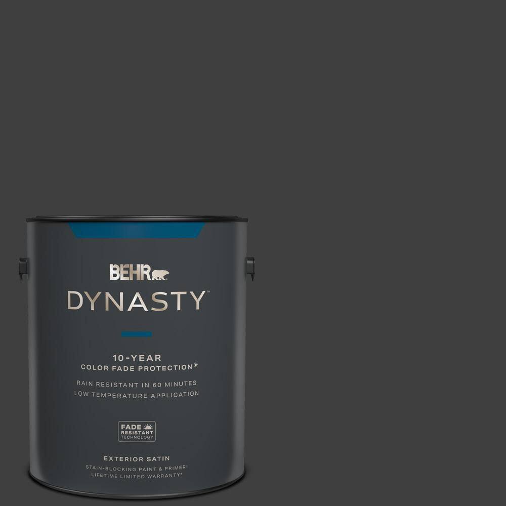 BEHR DYNASTY 1 gal. #770F-7 Beluga Satin Enamel Exterior Stain-Blocking ...