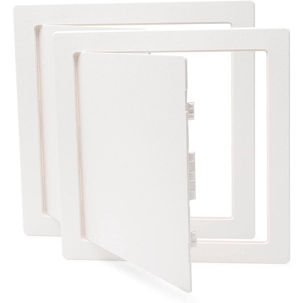 Morvat 12 in. x 12 in. Plastic Drywall Access Panel in White (2-Pack ...