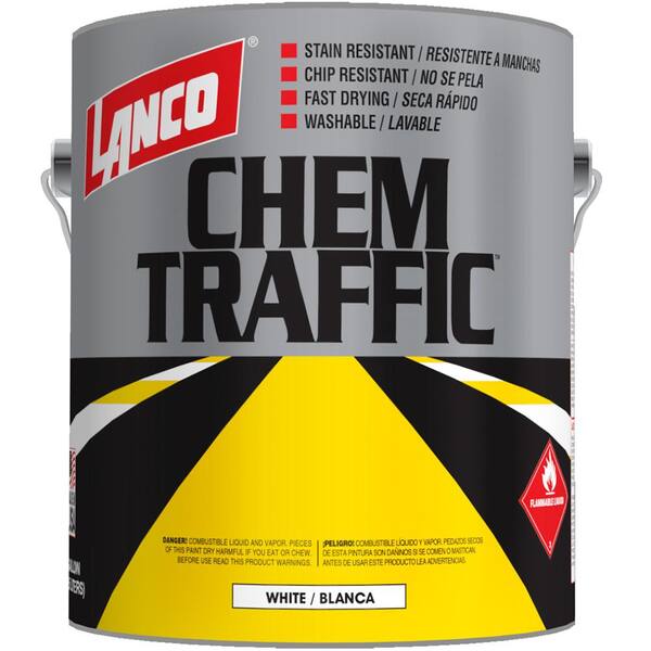 Lanco Chem Traffic 1 gal. Flat White Marking Paint-CT400-4 - The Home Depot