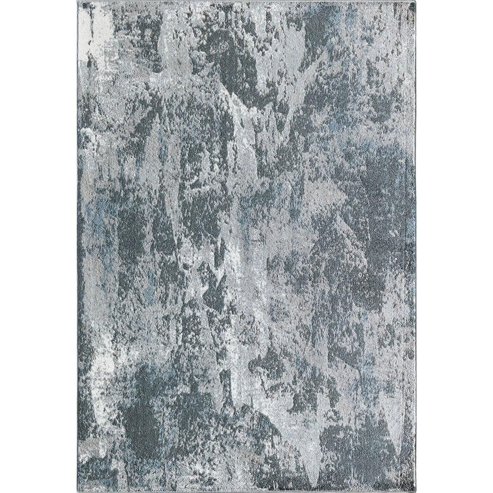 Rugs America Ivida Blue Springs 8'x10' Vintage Gray Area Rug RA30820 ...