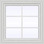 JELD-WEN 23.5 in. x 29.5 in. V-4500 Series White Vinyl Fixed Picture ...