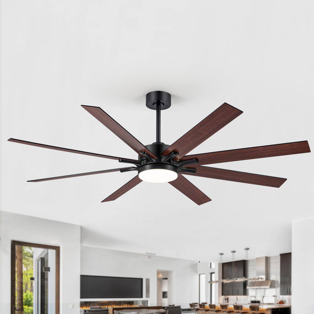 Reviews for Breezary Archer 68 in. Integrated LED Indoor Black Ceiling ...