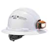 Skullerz Class C Hard Hat with Full Brim Vented Ratchet Suspension LED ...