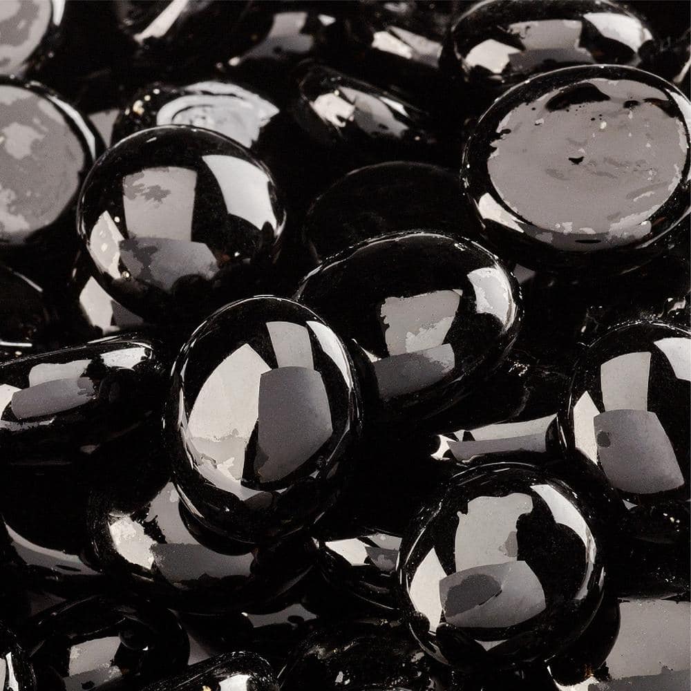 Fire Pit Essentials 10 lbs. Midnight Black Fire Glass Beads for Indoor ...
