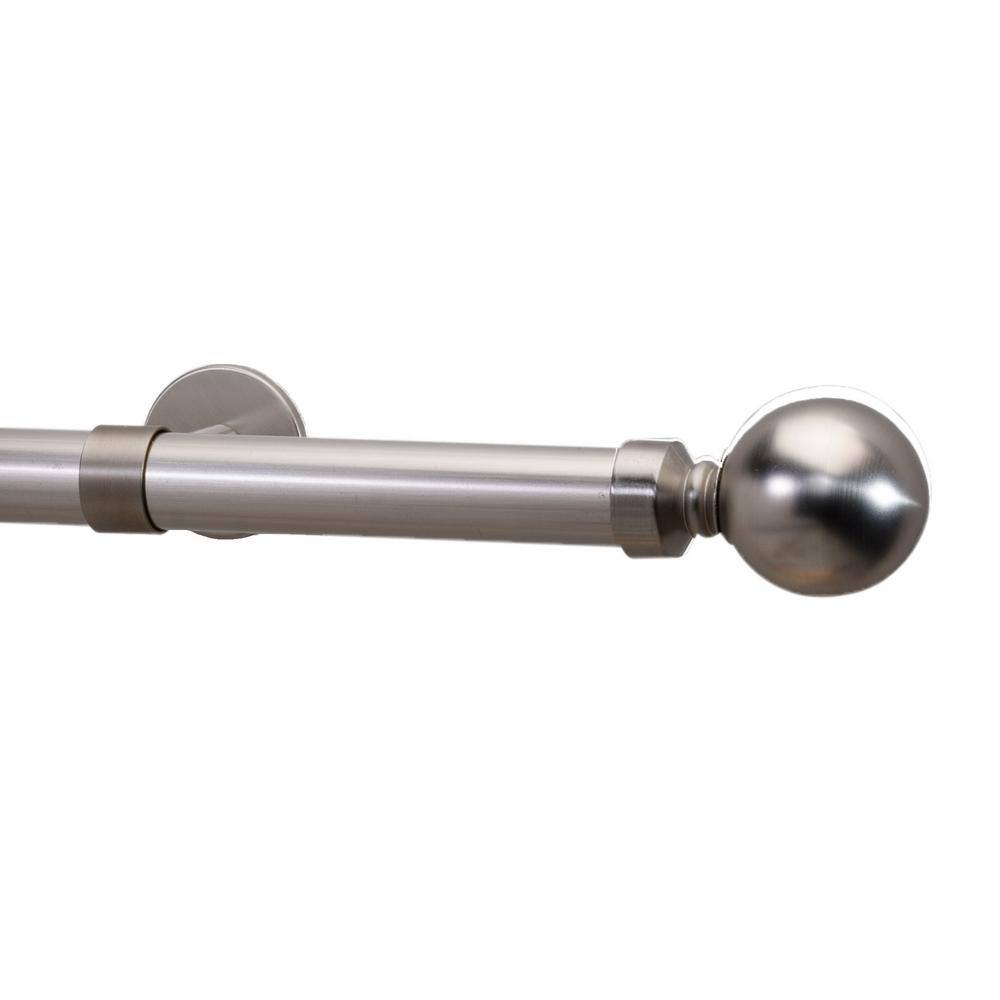 Art Decor Metro 60 in. Ball 28 Non-Telescoping Single Window Curtain ...