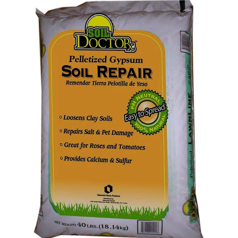 Soil Doctor 40 lb. Pelletized Gypsum Soil Repair T240 - The Home Depot