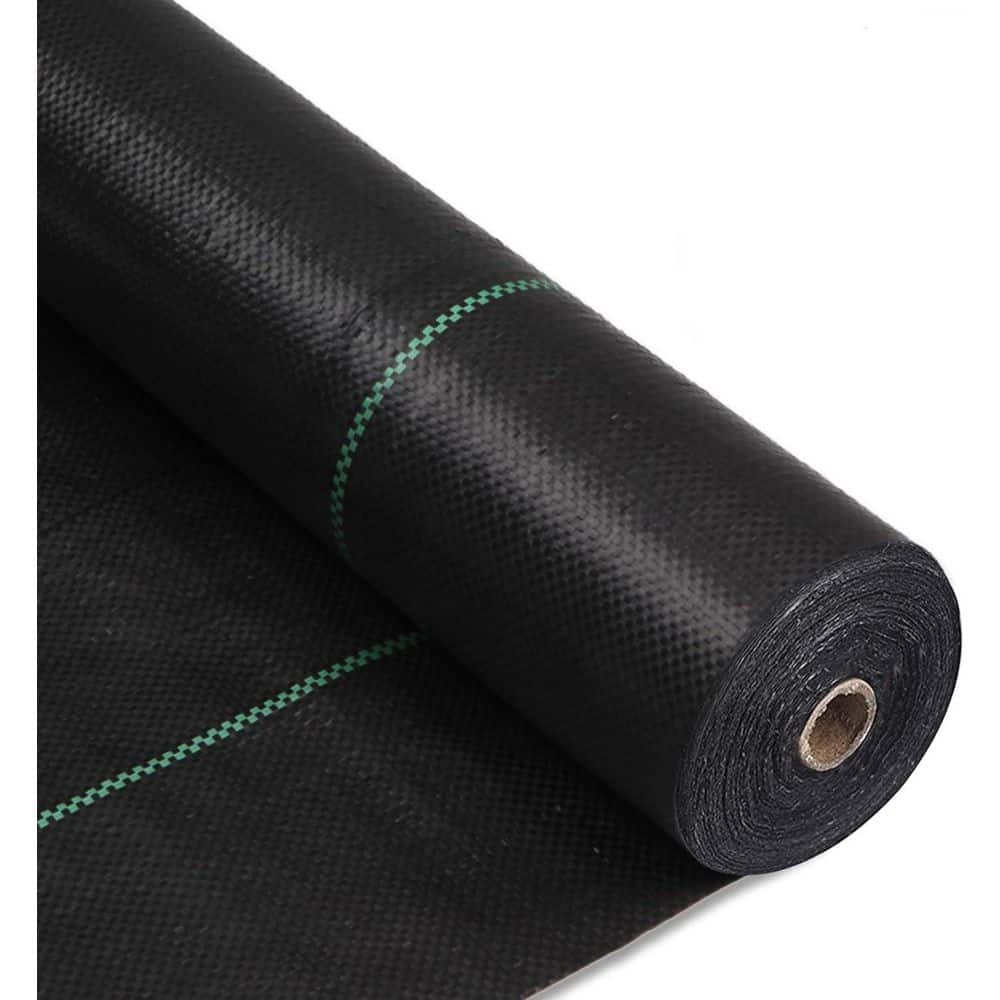 Phewnyzo 4ftx100ft Heavy Duty Weed Barrier Landscape Fabric, Black ...