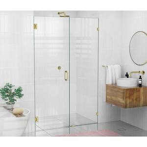 Glass Warehouse Illume 58.5 in. W x 78 in. H Wall Hinged Frameless ...