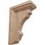 Ekena Millwork 2-1/2 in. x 6 in. x 4 in. Walnut Small Thompson Bracket ...