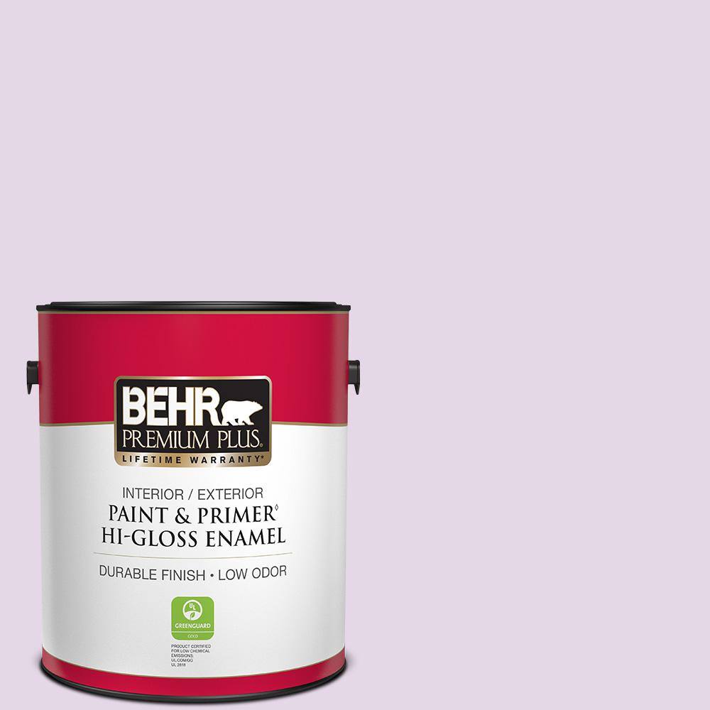 BEHR PREMIUM PLUS 1 gal. #660A-2 Chateau Rose Hi-Gloss Enamel Interior ...