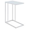 Coaster Chrome and White Glass Top Snack Table 900250 - The Home Depot