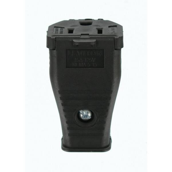 HVAC Dampers 15A 125V Black Snap-in Electrical Outlet With Leads - Easy ...