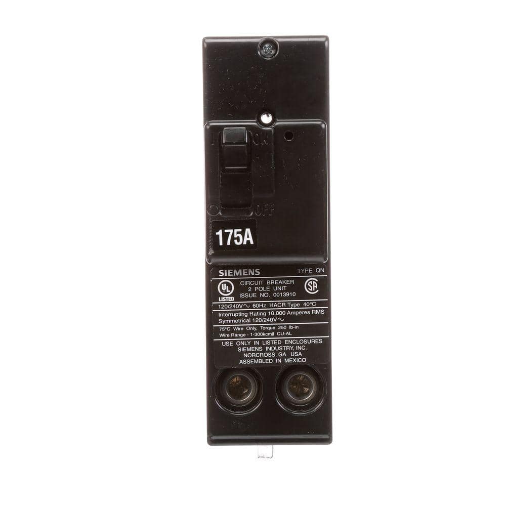 Siemens 175 Amp Double-Pole Type QN 10kA Circuit Breaker QN2175 - The ...