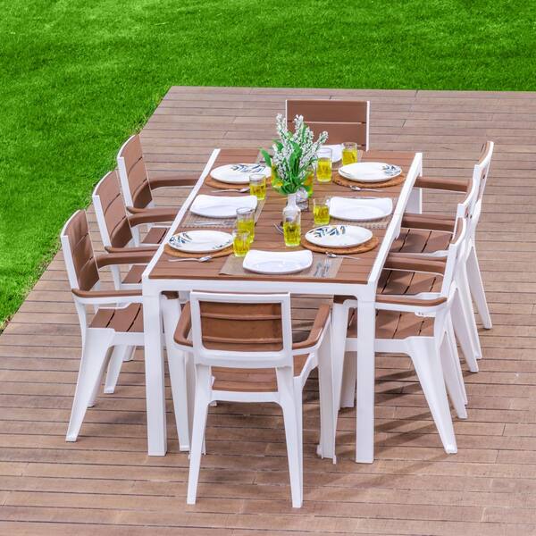 Teak 8 seater dining table store