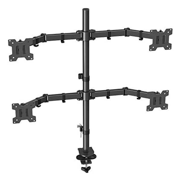 Vrbgify Quad Monitor Stand Fully Adjustable Desk Arm for 13-32 Inch ...