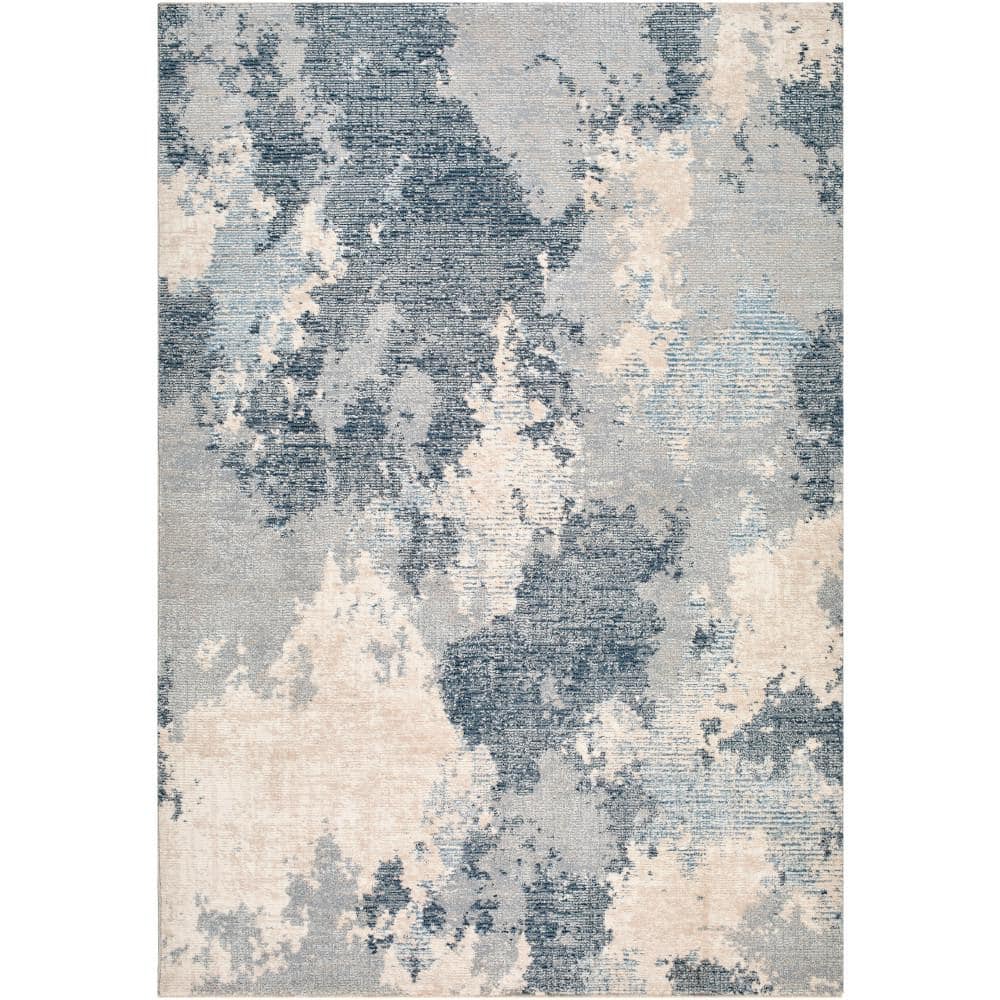 Livabliss Amore Gray 9 ft. x 13 ft. Abstract Indoor Area Rug ...