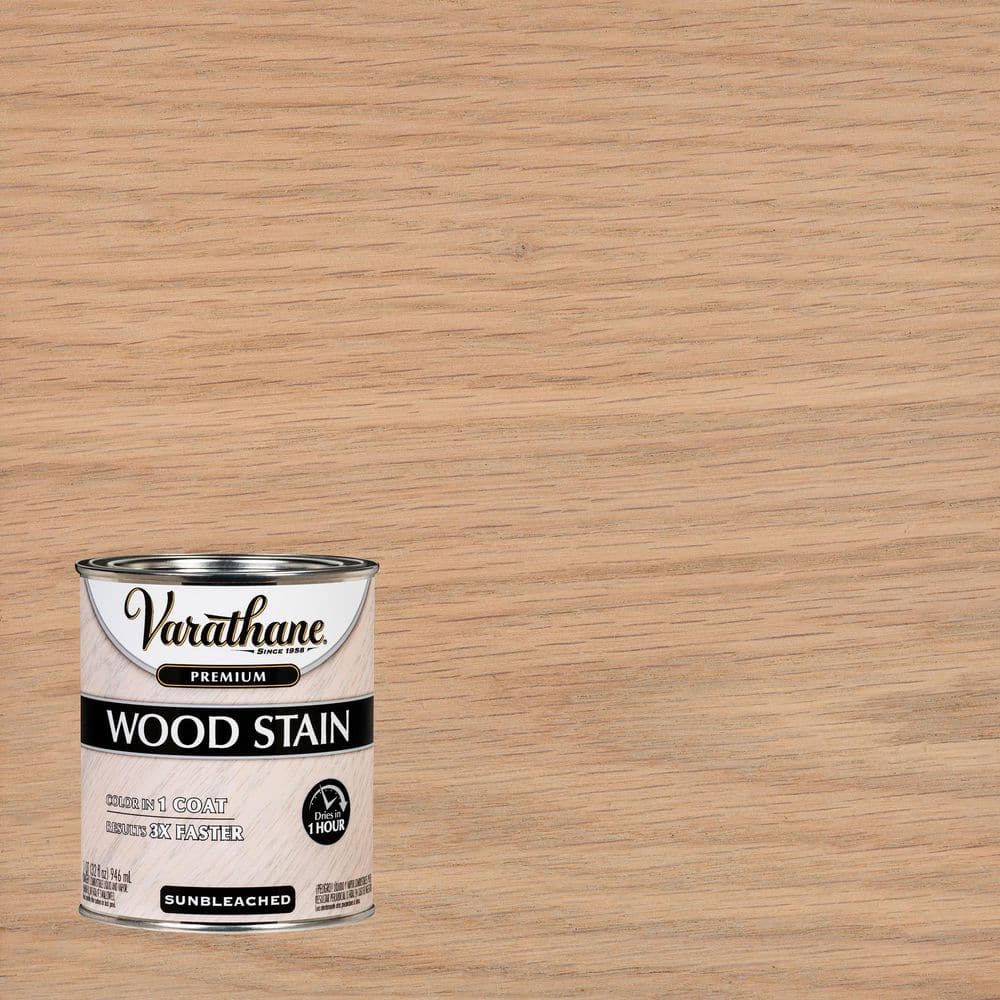 Varathane 1 qt. Sunbleached Premium Fast Dry Interior Wood Stain (2 ...