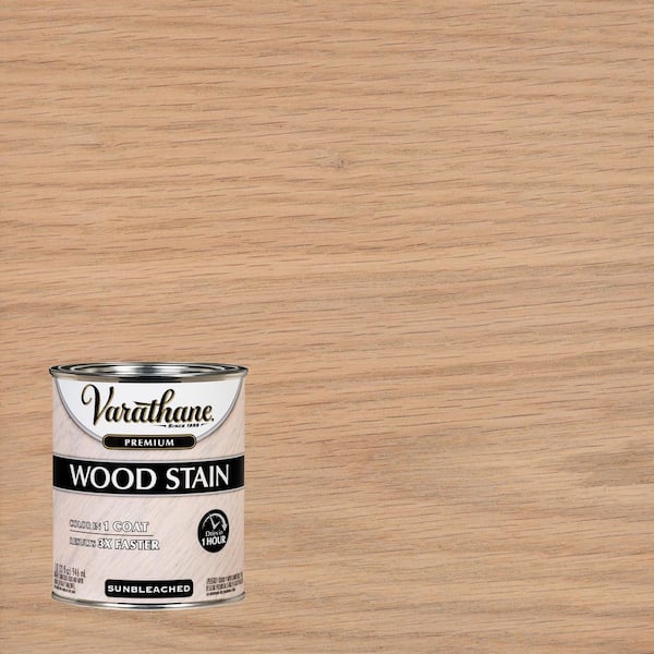 Varathane 1 qt. Sunbleached Premium Fast Dry Interior Wood Stain (2 ...