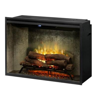 Dimplex Revillusion 30 in. Built-In Electric Firebox Insert Weathered ...