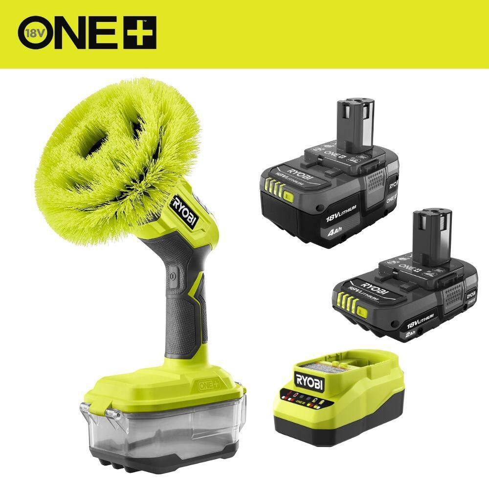 RYOBI ONE+ 18V Lithium-Ion Kit with 2.0 Ah and 4.0 Ah Batteries ...