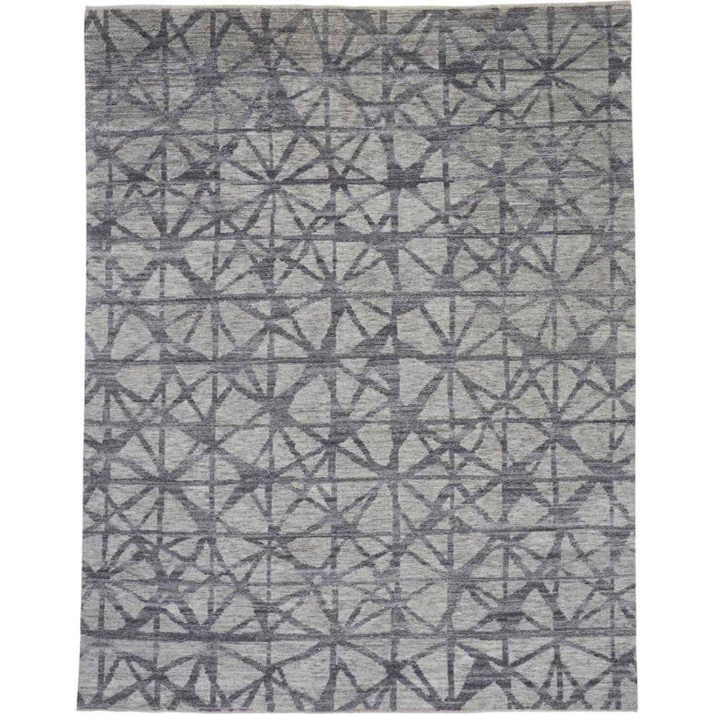HomeRoots 2 ft. x 3 ft. Gray Abstract Area Rug 2000567936 - The Home Depot